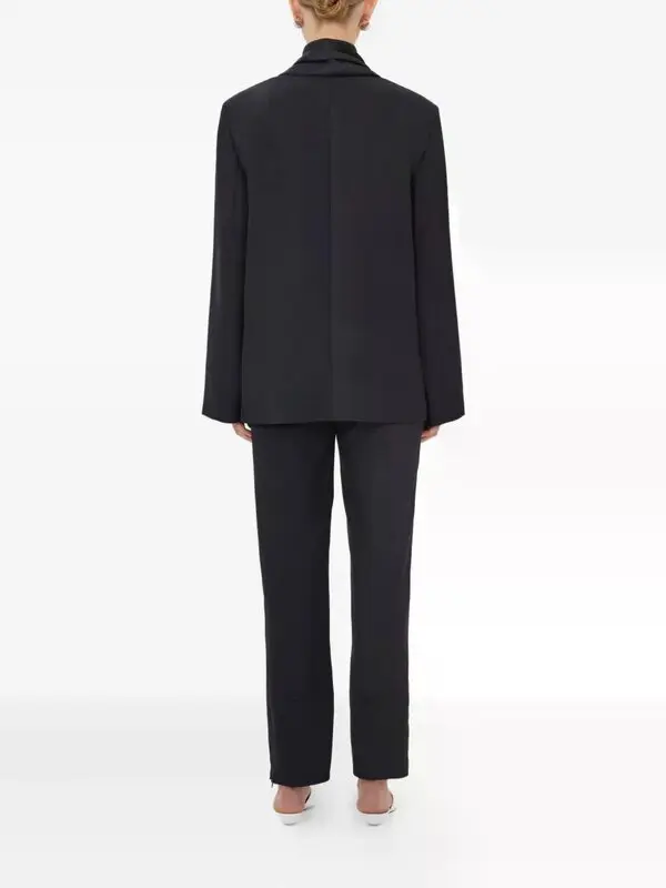 Loulou De Saison Jiha Double-breasted Shawl Collar Jacket - Black
