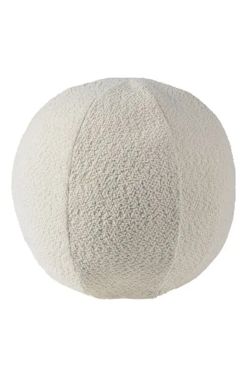 RENWIL Solan Round Bouclé Pillow - Ivory
