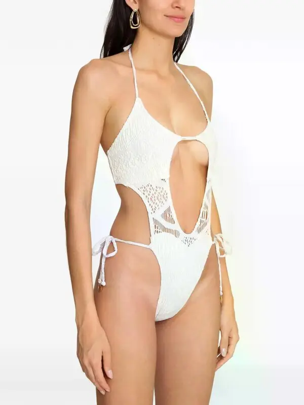 AMIR SLAMA Cut-out Tie Swimsuit