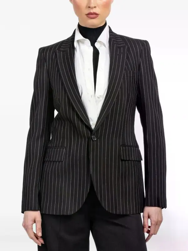 NILI LOTAN Pinstripe Tailored Blazer