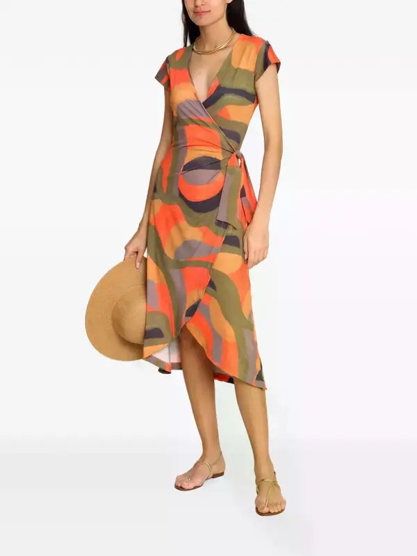 LYGIA & NANNY Printed Wrap Dress