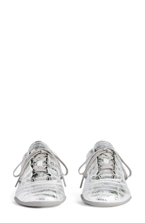 Balenciaga Zen City Metallic Sneakers - Silver/silver