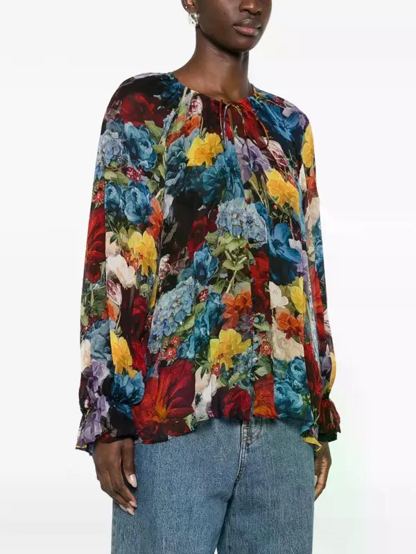Alice + Olivia Josephine Blouse - Blue
