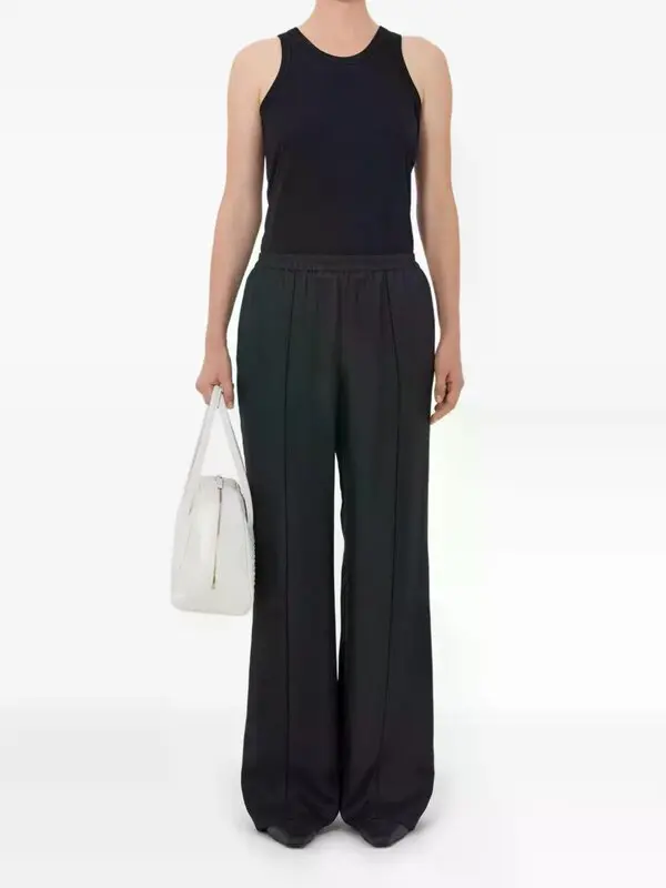 Loulou De Saison Lars Lace-stitch Trousers - Black