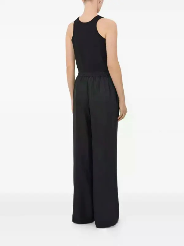 Loulou De Saison Lars Lace-stitch Trousers - Black