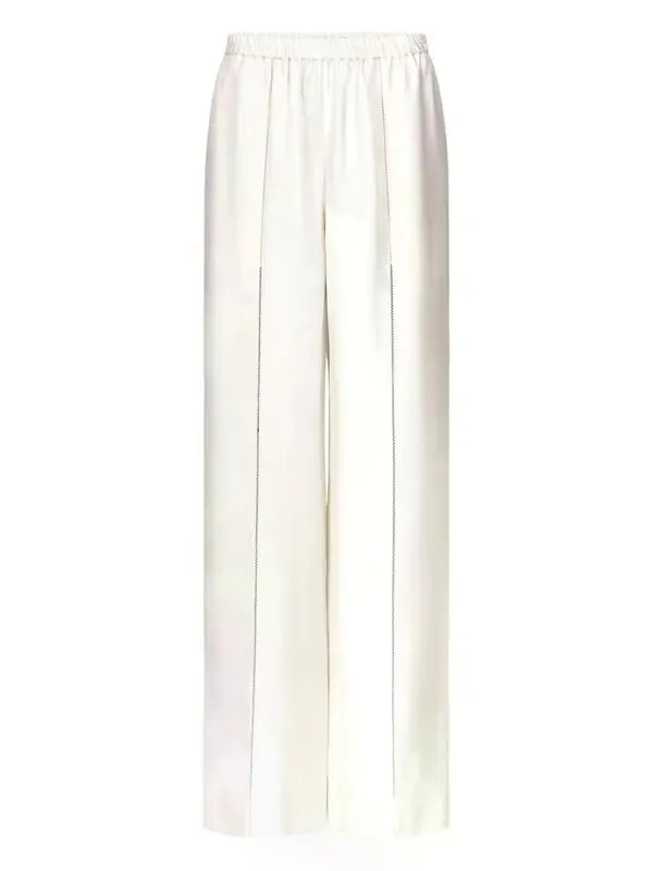 Loulou De Saison Lars Lace-stitch Trousers - Neutrals