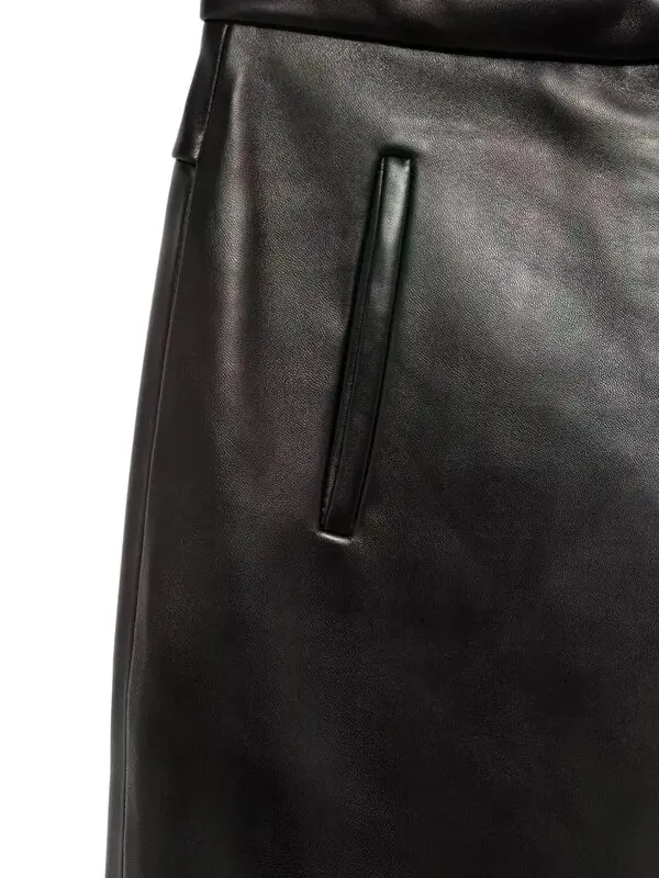 Khaite Leather Trousers - Black