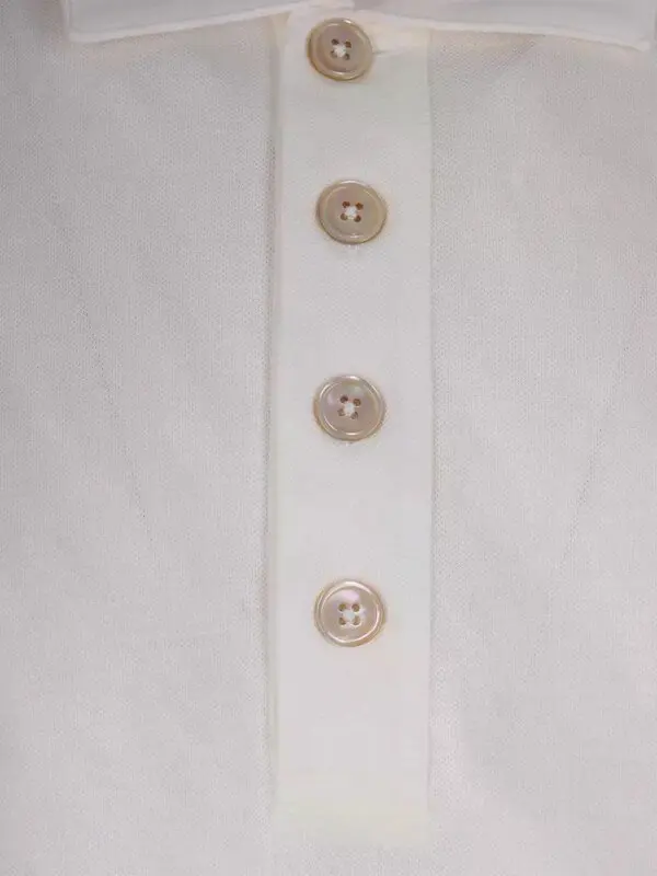 Eleventy Buttoned Polo Shirt - White