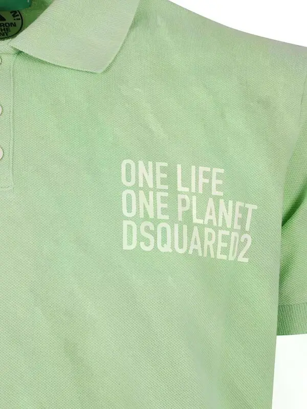 Dsquared2 Graphic Polo Shirt - Green