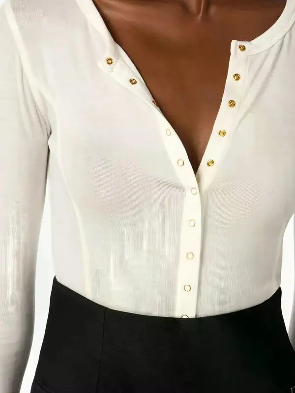 Elisabetta Franchi Embroidered Logo Cardigan - White