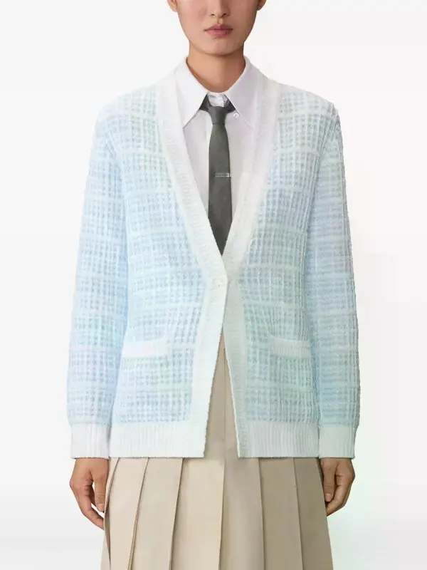 Thom Browne Tuck Stitch Elongated Cardigan