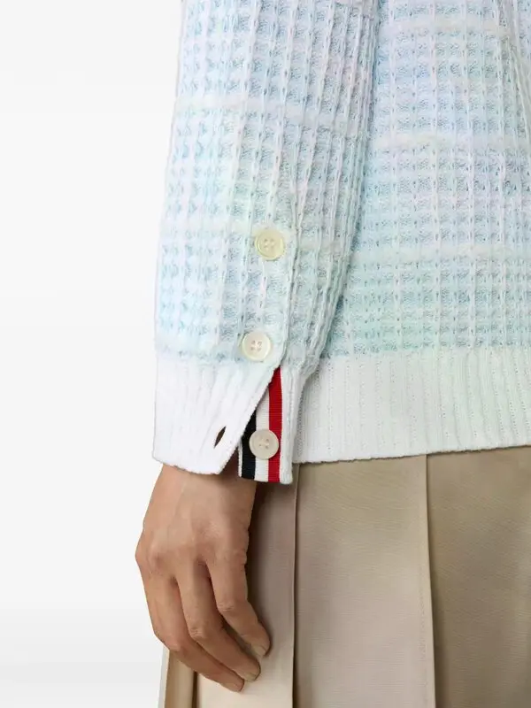 Thom Browne Tuck Stitch Elongated Cardigan