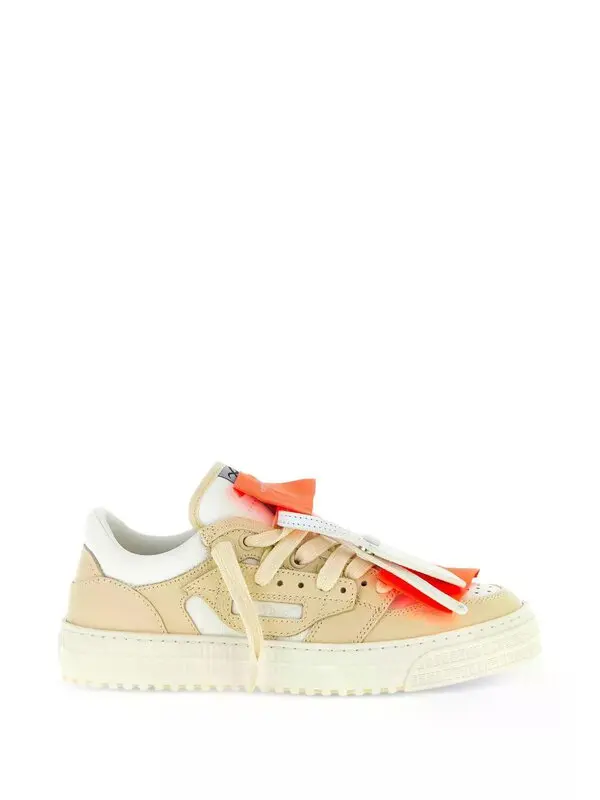 Off-White Two-tone Low Top Sneakers