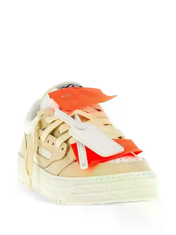 Off-White Two-tone Low Top Sneakers