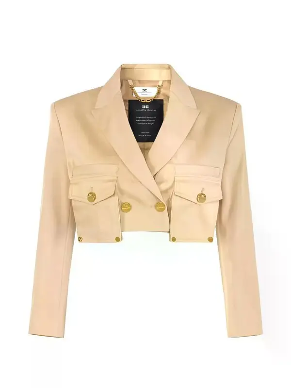 Elisabetta Franchi Cargo-pocket Double-breasted Jacket