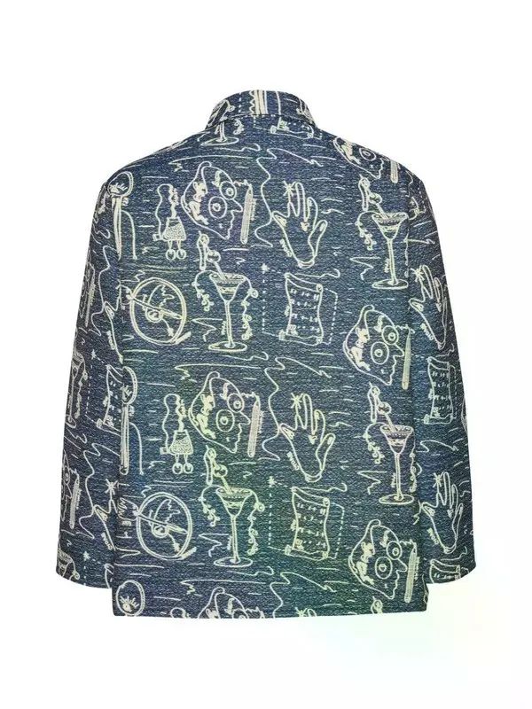 Henrik Vibskov Wheel Doodle-print Jacket