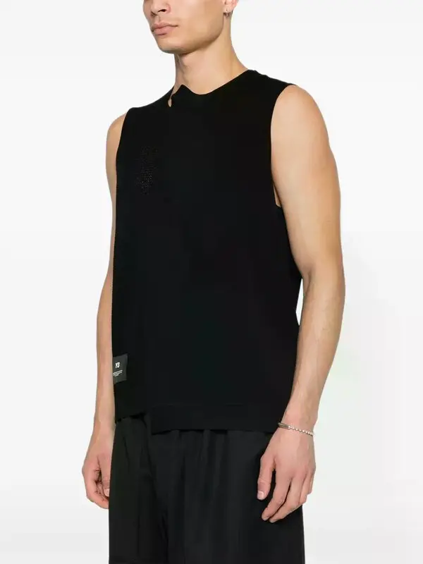 Y3 Gfx Knit Tank Top - Black