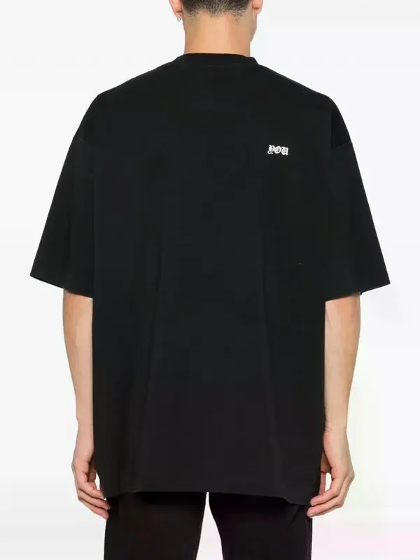 Vetements Lettering-print T-shirt - Black