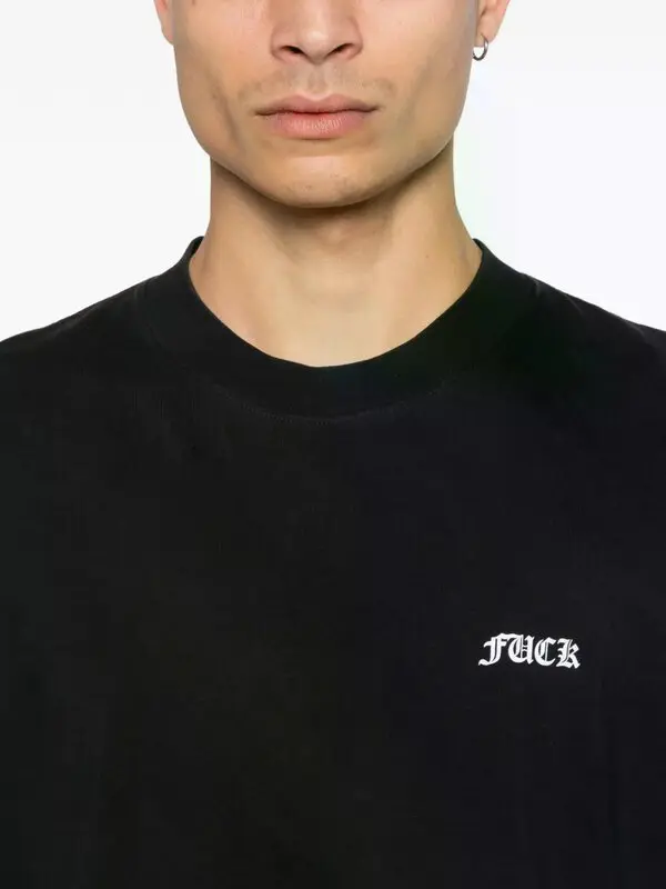 Vetements Lettering-print T-shirt - Black