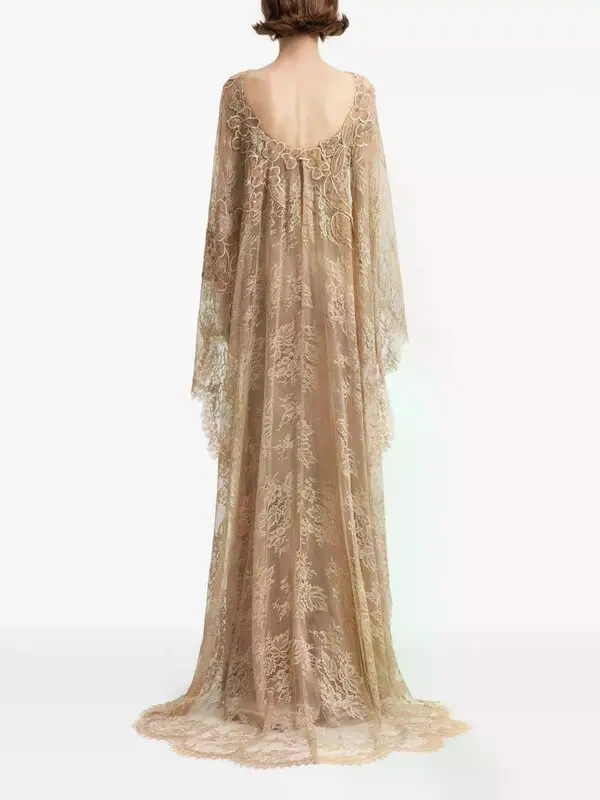GEMY MAALOUF Embroidered Lace Gown