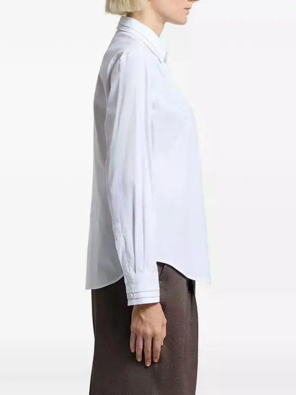 Peserico Pleated Long-sleeve Shirt