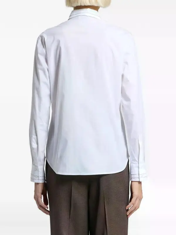 Peserico Pleated Long-sleeve Shirt