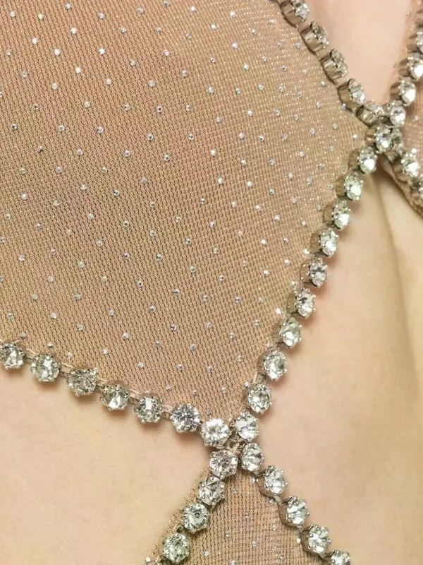 NISSA Crystal-embellished Maxi Dress