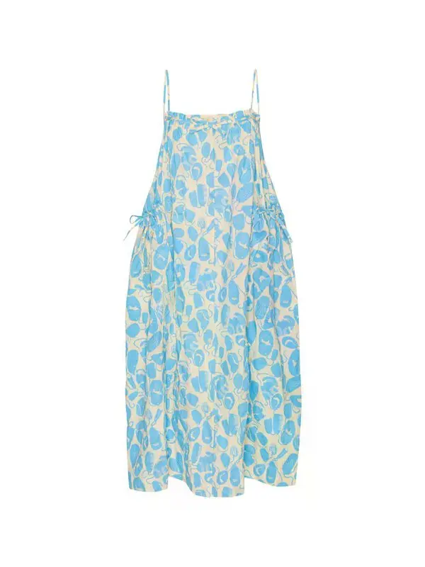 Henrik Vibskov Rooster Printed Midi Dress - Neutrals