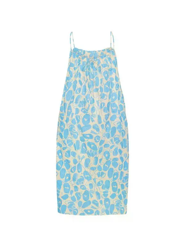 Henrik Vibskov Rooster Printed Midi Dress - Neutrals