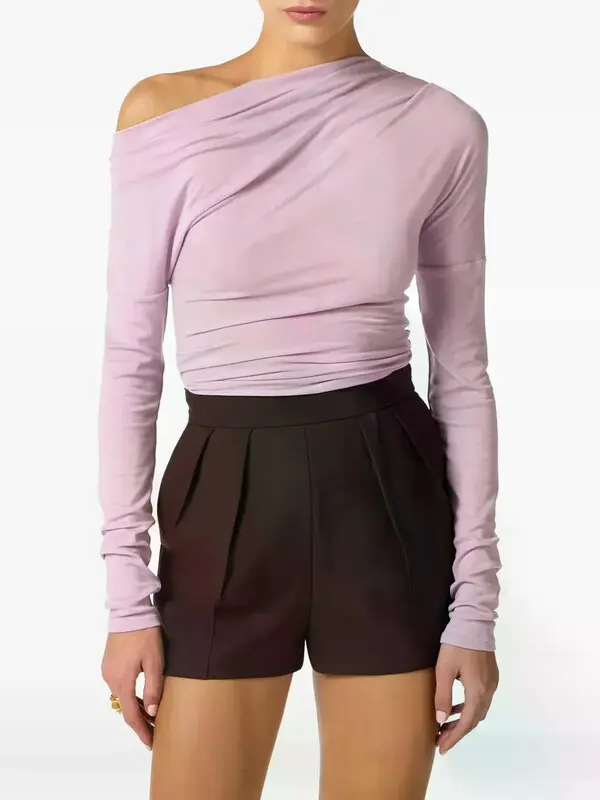 Elisabetta Franchi Long-sleeved Draped Top