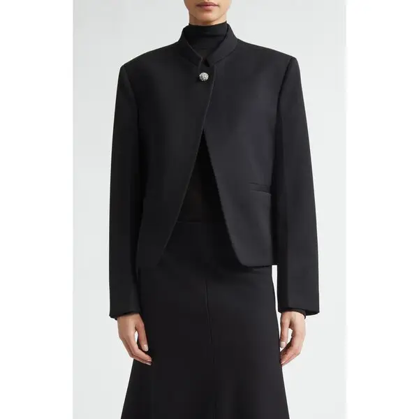 JIL SANDER Jewel Button Crop Jacket
