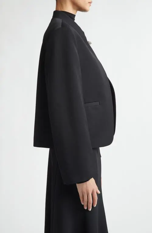 JIL SANDER Jewel Button Crop Jacket
