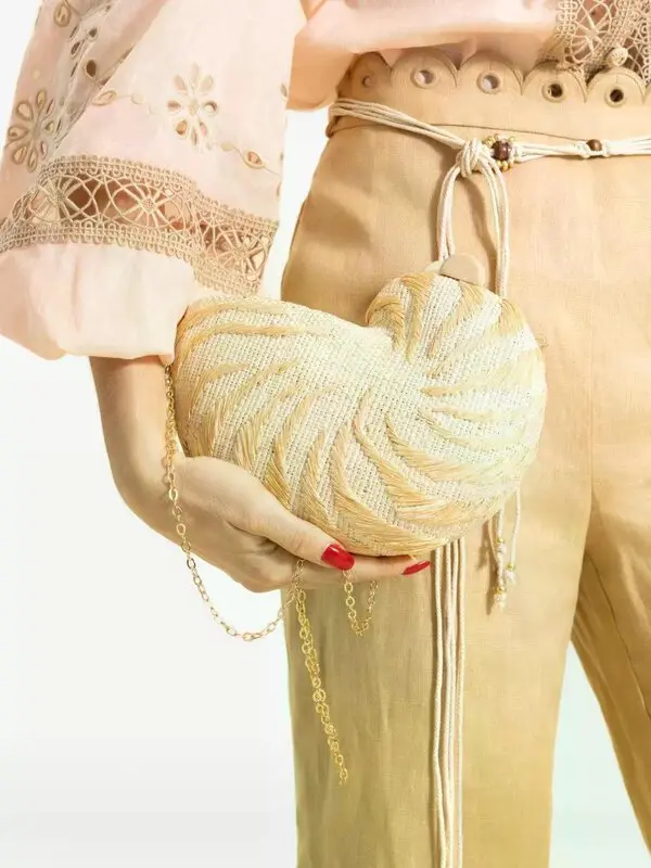 Poolside Anna Chain Clutch - Neutrals