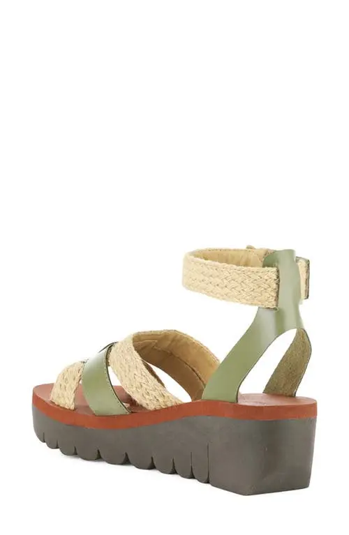 Fly London Yory Ankle Strap Platform Sandal - Smog