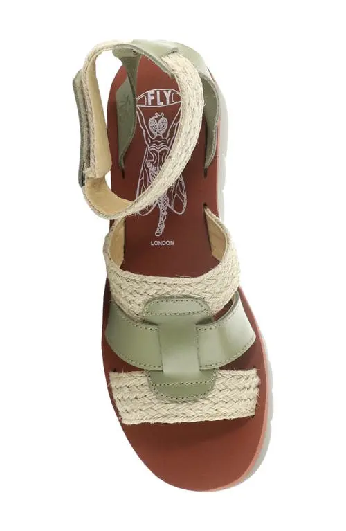 Fly London Yory Ankle Strap Platform Sandal - Smog