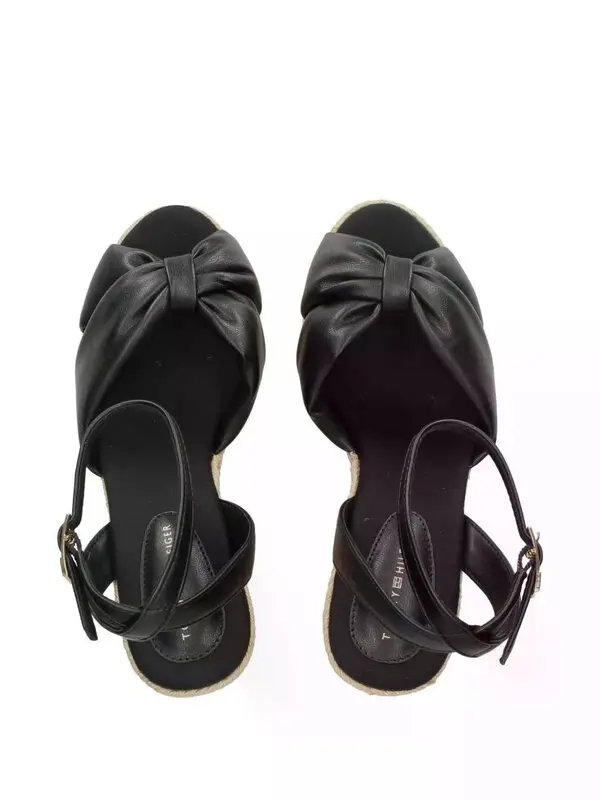 Tommy Hilfiger Knot-detail Wedge Sandals