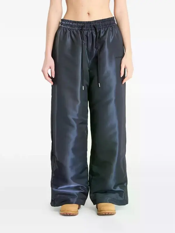 JORDAN Drawstring-waist Track Pants - Black