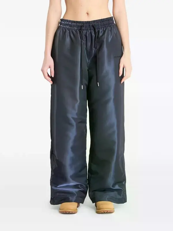 JORDAN Drawstring-waist Track Pants - Black