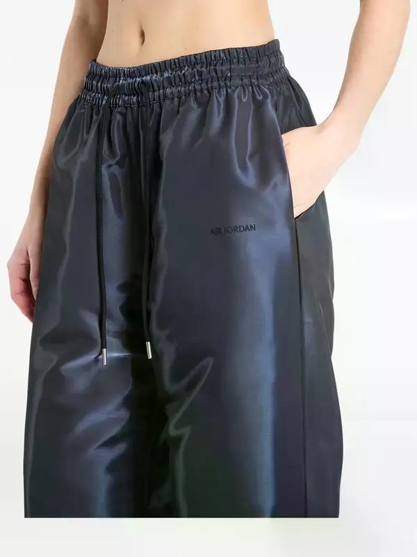 JORDAN Drawstring-waist Track Pants - Black