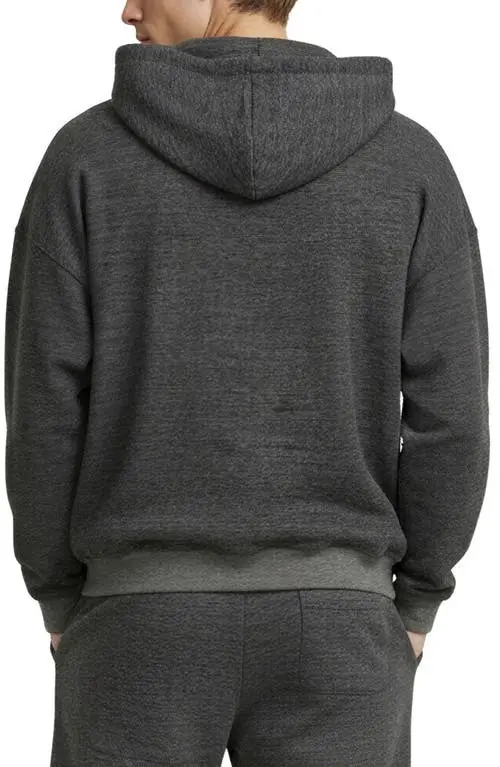 D.RT Oversized Textured Cotton Interlock Hoodie