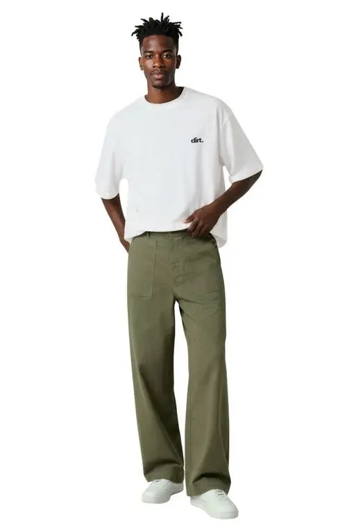 D.RT Wide-leg Cotton Pants
