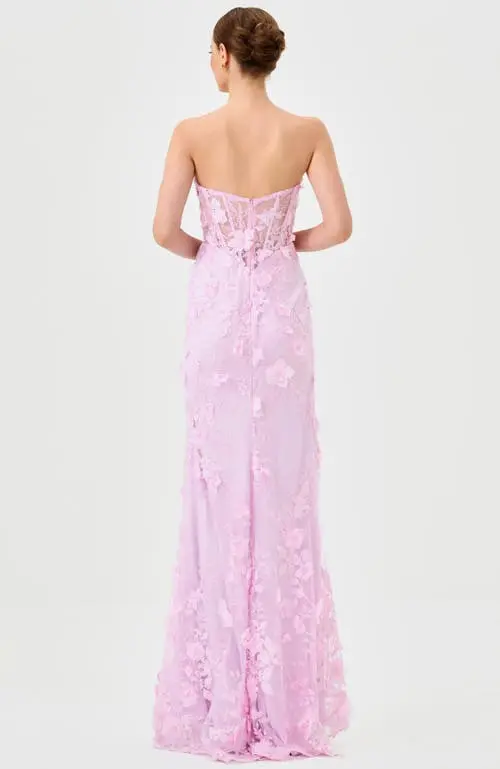 BARIANO Teri 3d Floral Gown