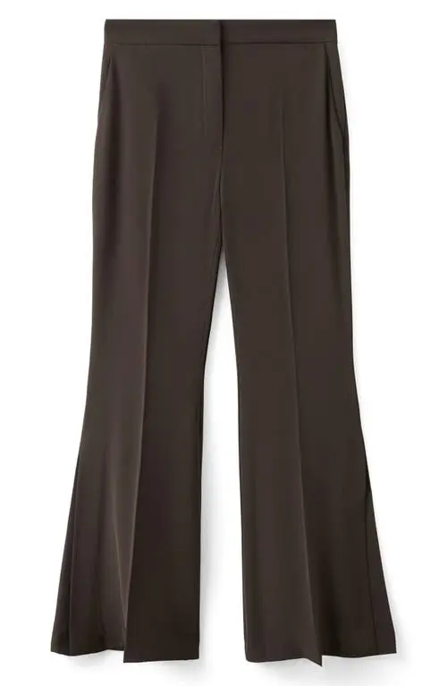Mango Flowy Slit Flare Trousers