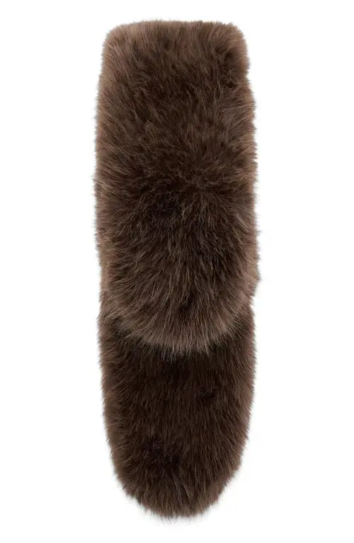 Mango Faux Fur Shawl Scarf