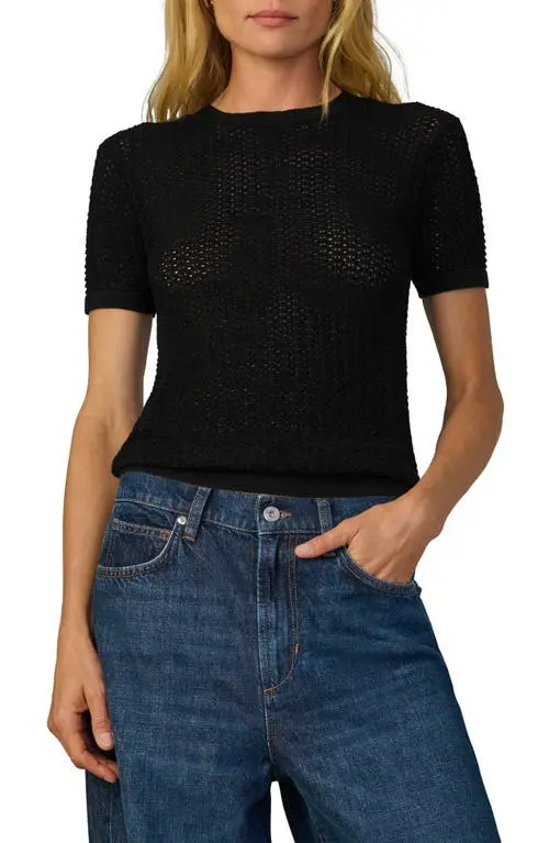 Joe's Jeans Baby Open Stitch T-shirt - Black
