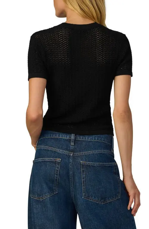 Joe's Jeans Baby Open Stitch T-shirt - Black