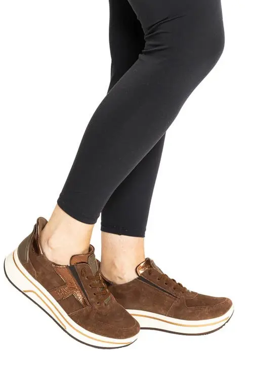 ARA Surrey Low Top Sneaker - Mocca