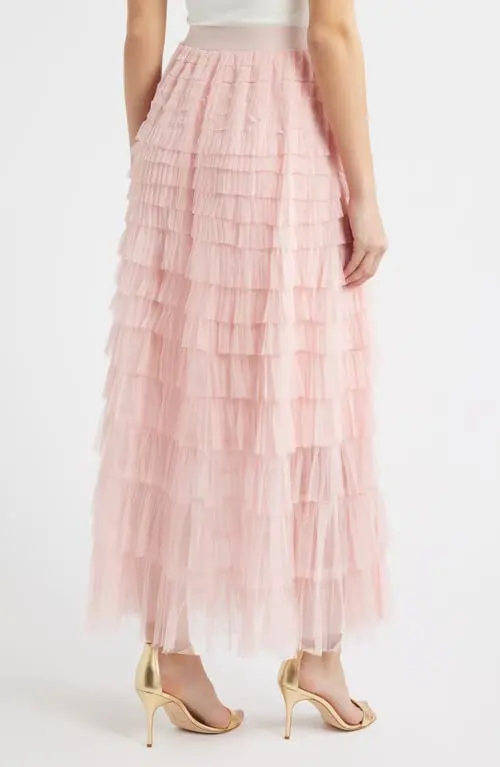 CIEBON Mesh Ruffle Skirt