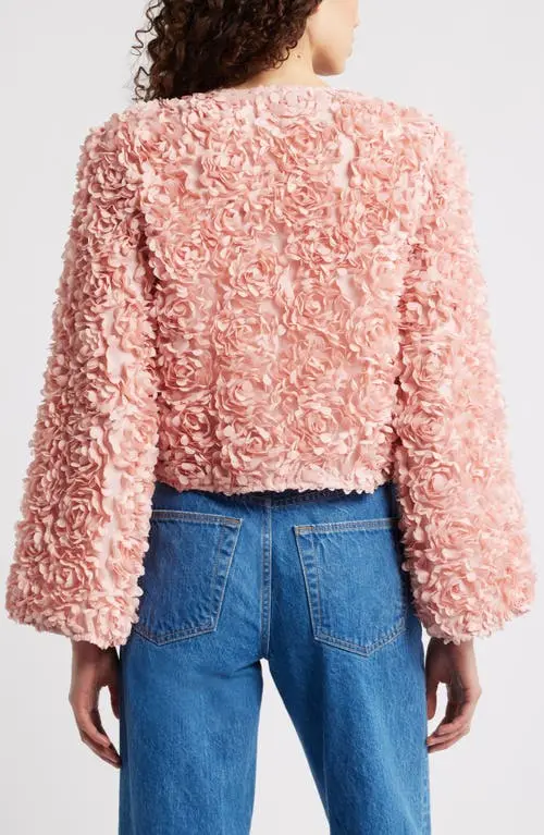 CIEBON Flower Embellished Crop Jacket