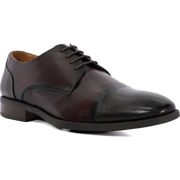Dune London Plain Toe Oxford - Brown